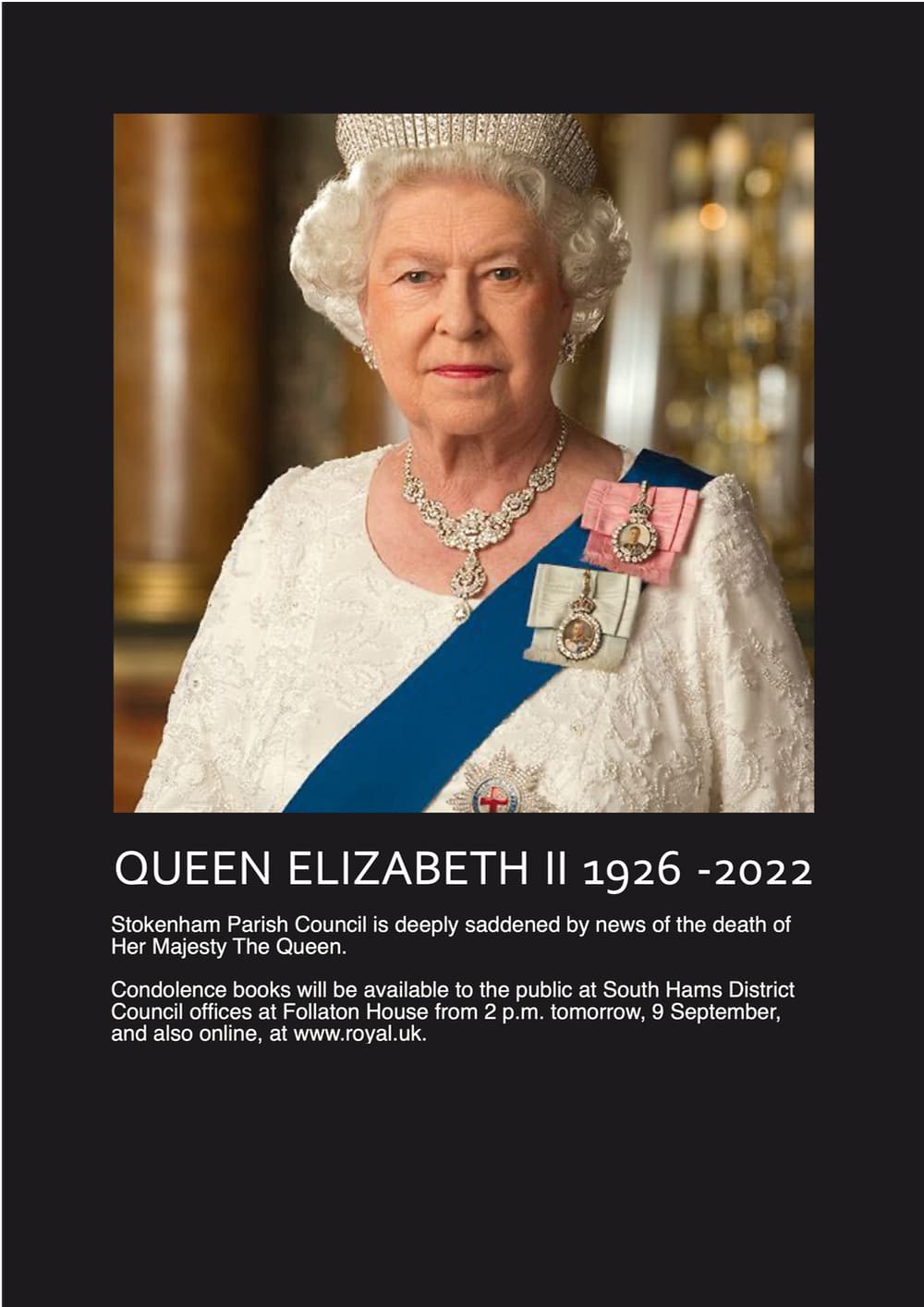 HM Queen Elizabeth II – Stokenham Parish Council